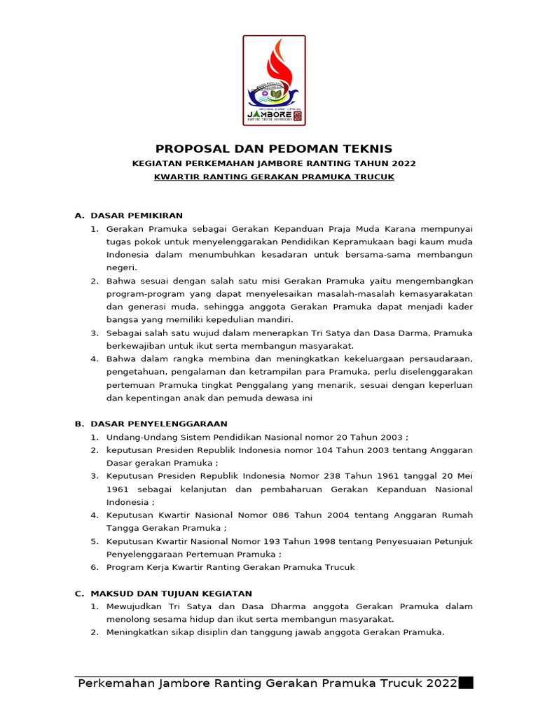 Proposal Jamran Trucuk 2022 | PDF