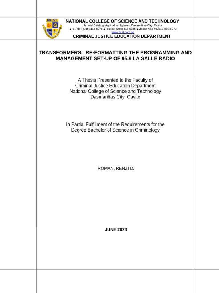 New Format Manuscript Title Page Documentation 2 1 | PDF