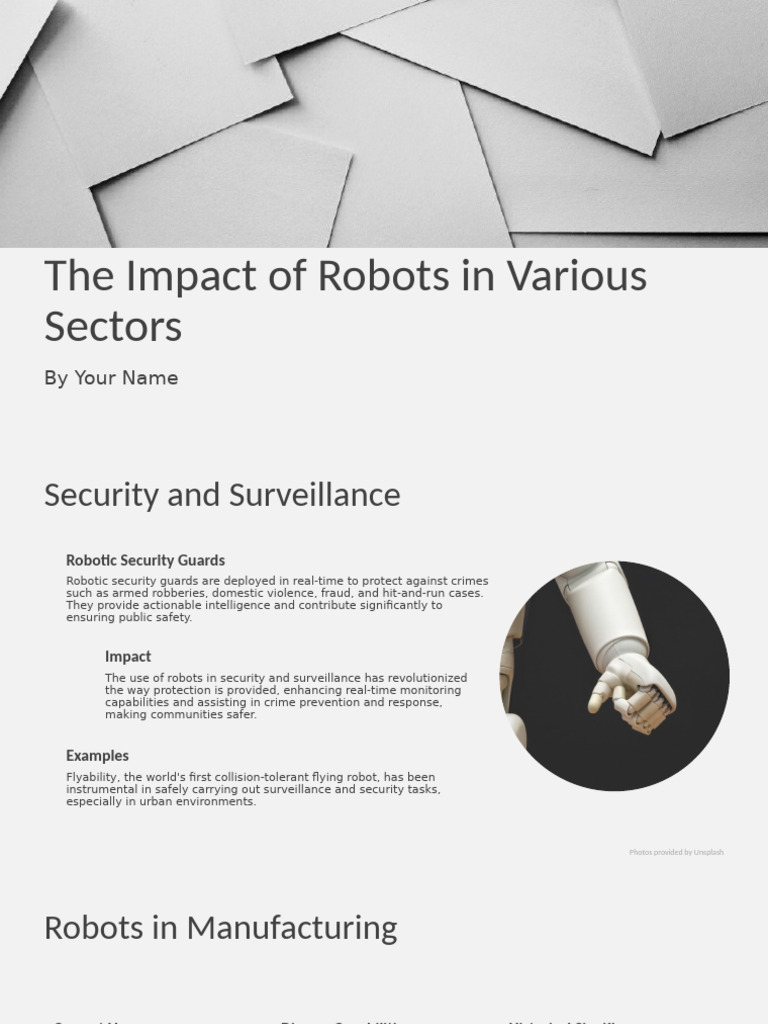 The Impact of Robots in Various Sectors | PDF