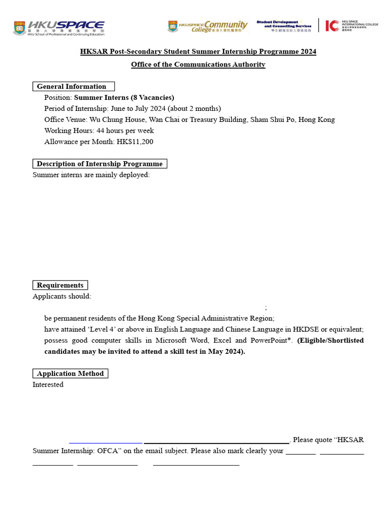 General Info - OFCA | PDF