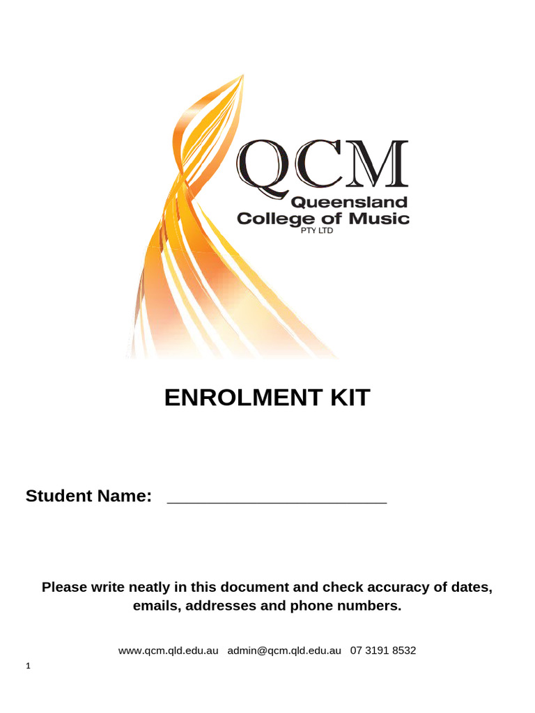 Enrolment Kit Internal 2023 | PDF