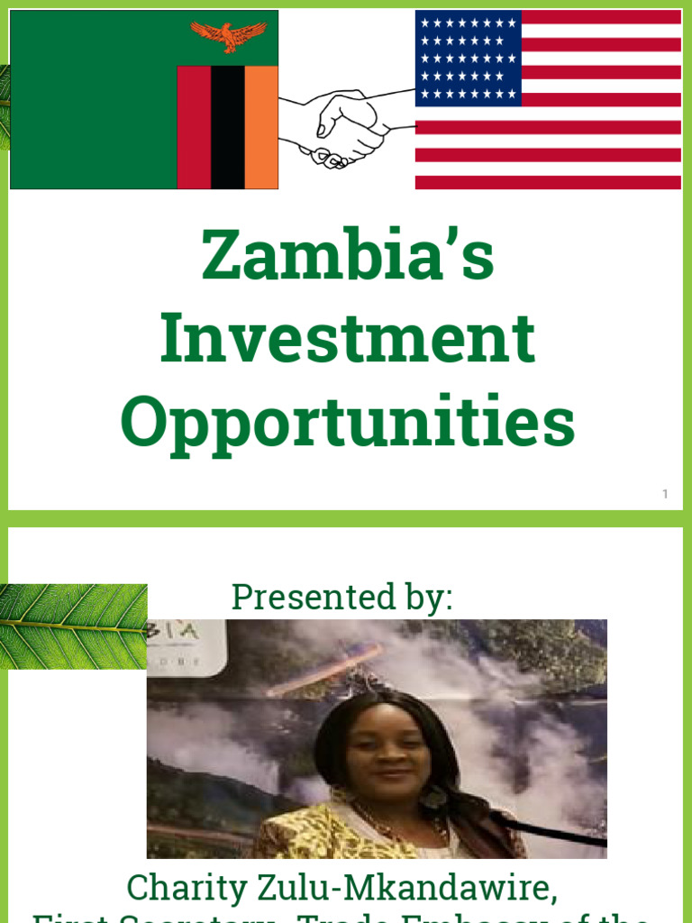 Zambia Investment Opportunities Presentation | PDF | Zambia ...