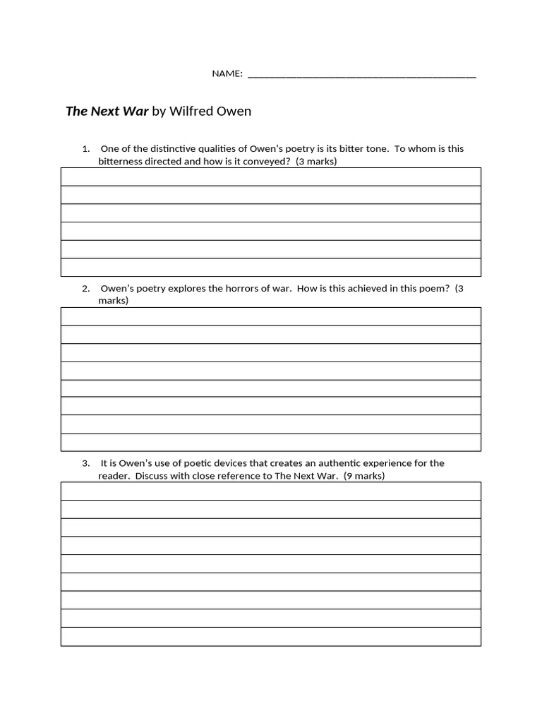 The Next War | PDF