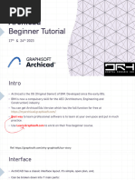 ARCHICAD Beginner Project Guide | PDF | Window | Icon (Computing)