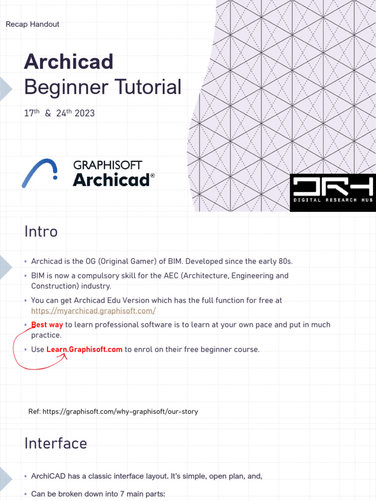 Beginner and Advanced ArchiCAD Tutorial | PDF | Software | Computing
