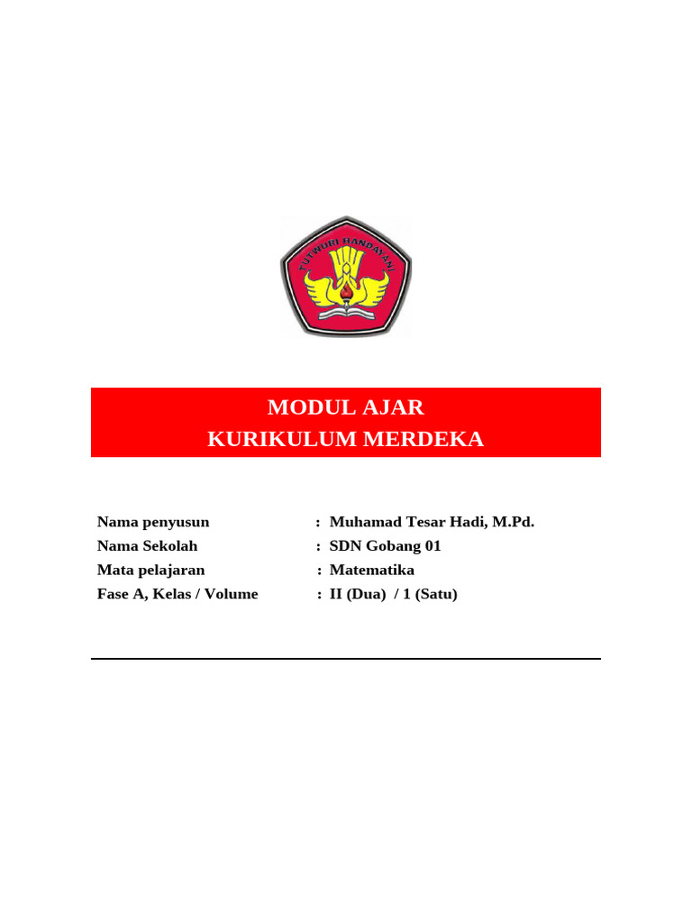 MODUL AJAR MTK Ok | PDF