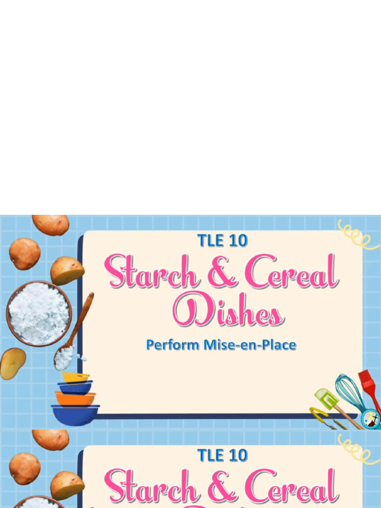 7 Perform Mise en Place Cereal | PDF