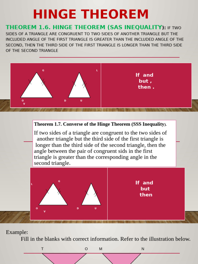 Hinge Theorem | PDF