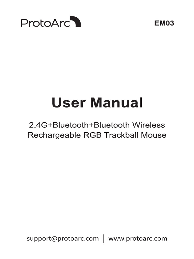 EM03 Trackball Mouse Manual | PDF