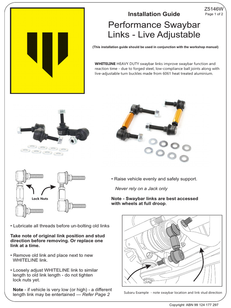 Audi A3 Rear Axle Sway Bar Link - Assembly | PDF