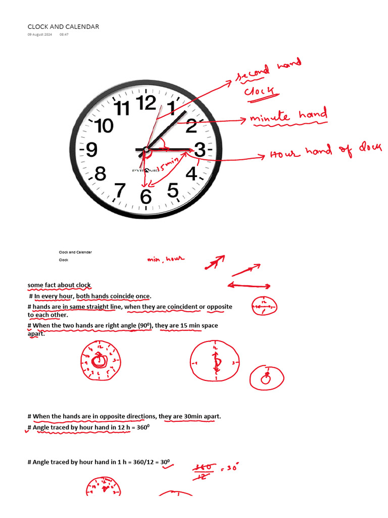 Clock and Calendar Part - 2 | PDF