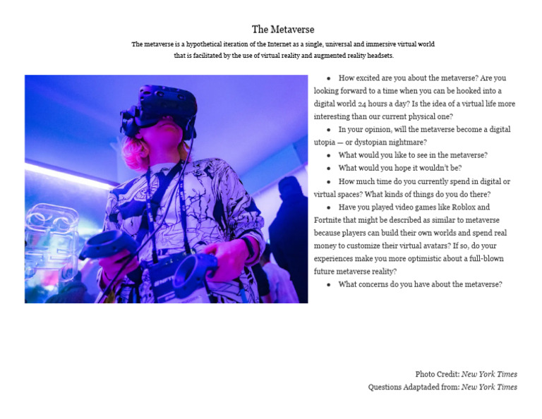 Metaverse | PDF