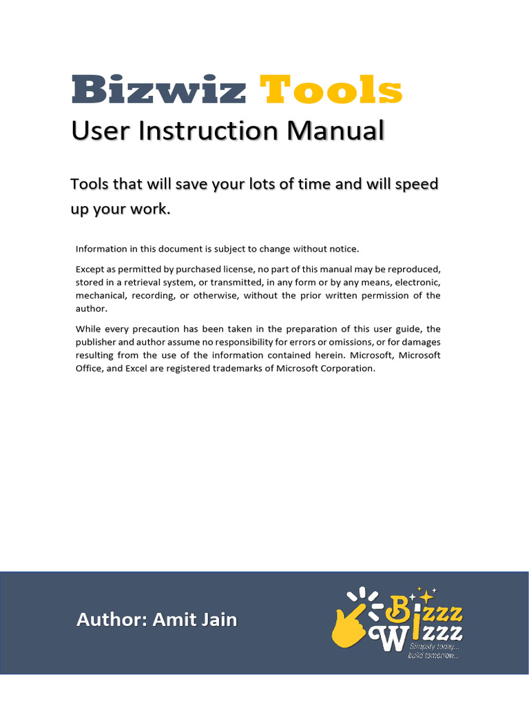 Bizwiz User Manual | PDF