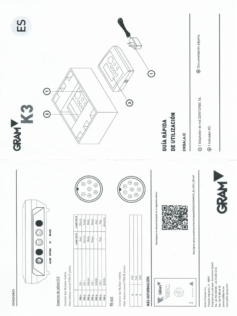 Manual Usuario Gram k3 | PDF