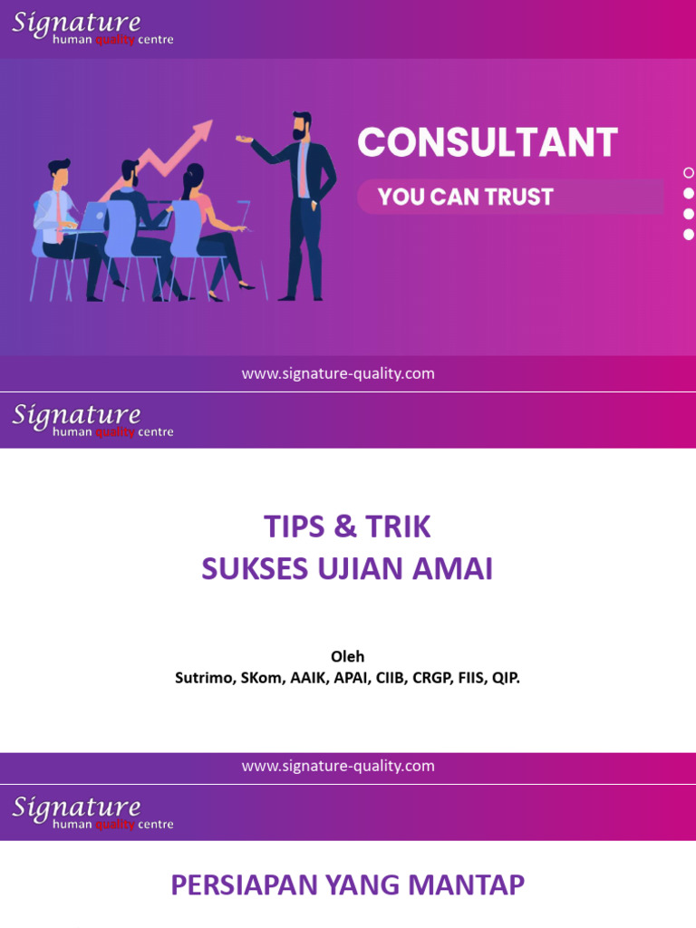 Sukses Ujian AAMAI: Tips dan Trik | PDF