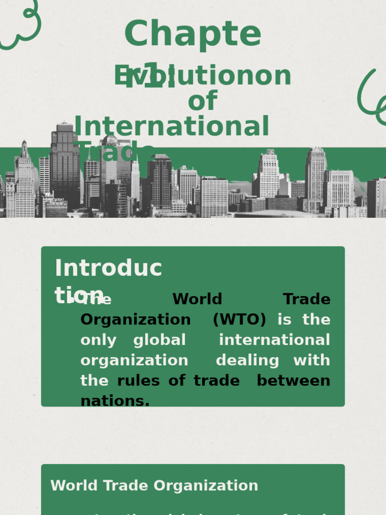 Evolution of International and Trade | PDF