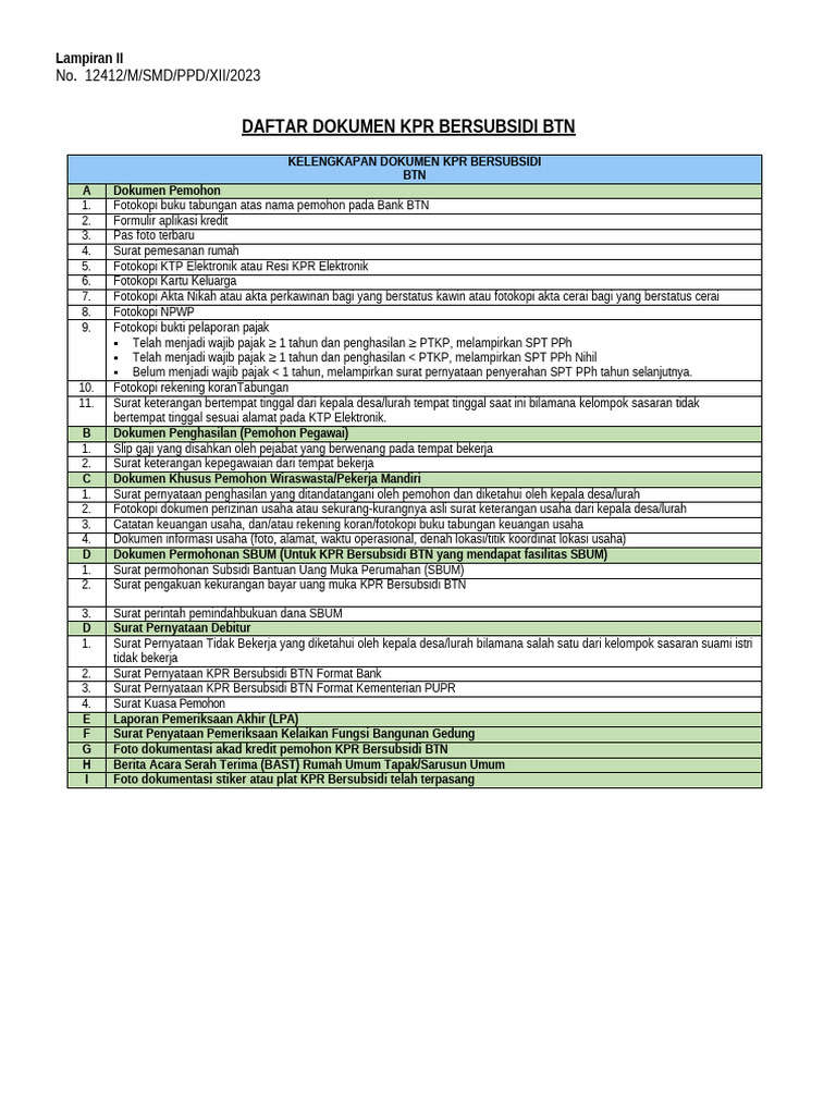 Form FLPP Dan Form Sbum Terupdate 2024 | PDF