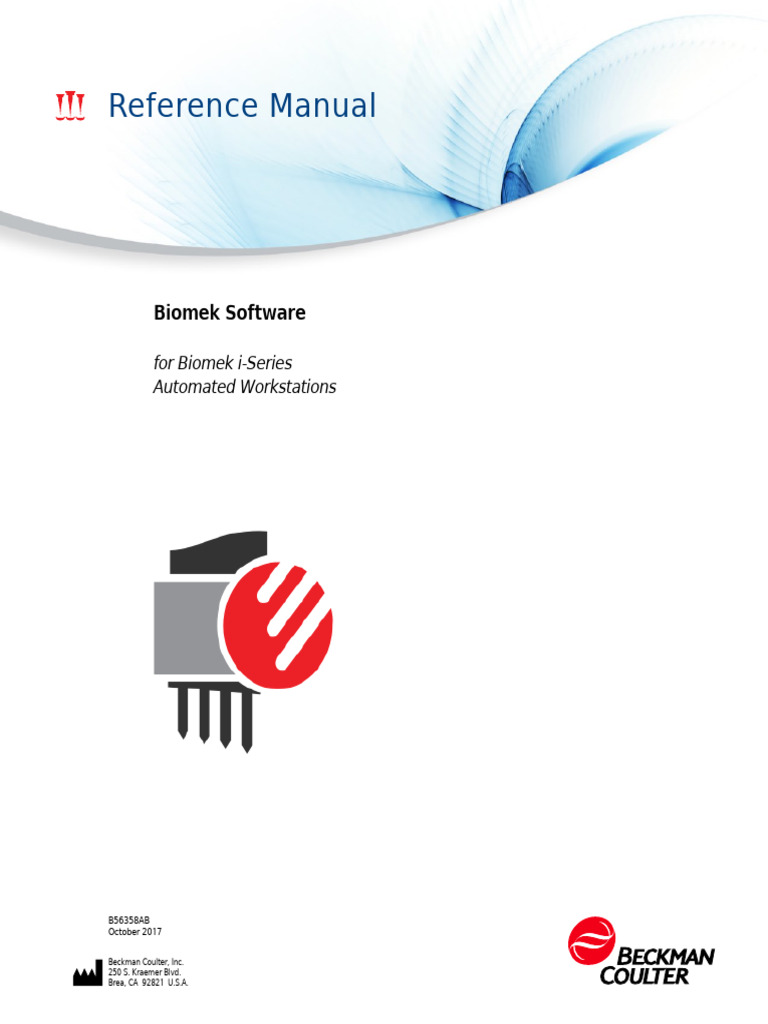 B56358AB - Biomek Software Reference Manual | PDF