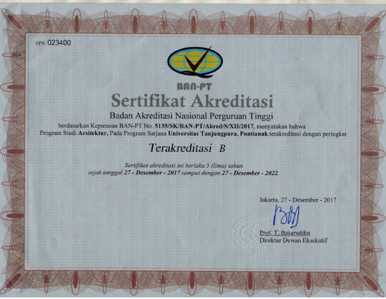Akreditasi S1 Arsitektur | PDF