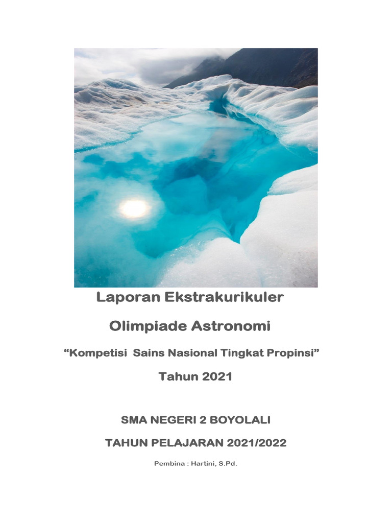 Cover Laporan Ekstrakurikuler | PDF