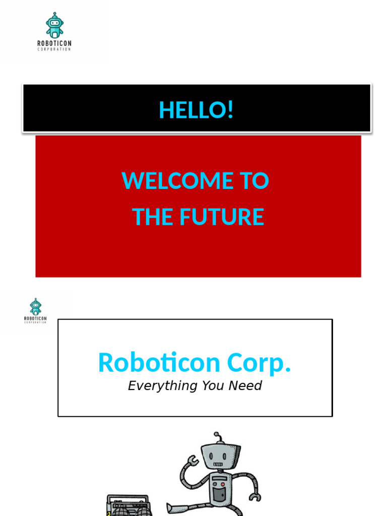 M5 - Company Profile Example - ROBOTICON | PDF