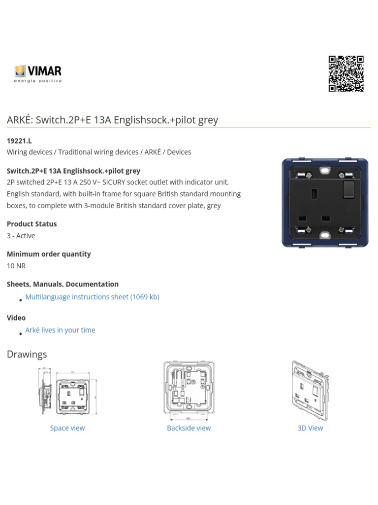 Vimar-19221 L | PDF