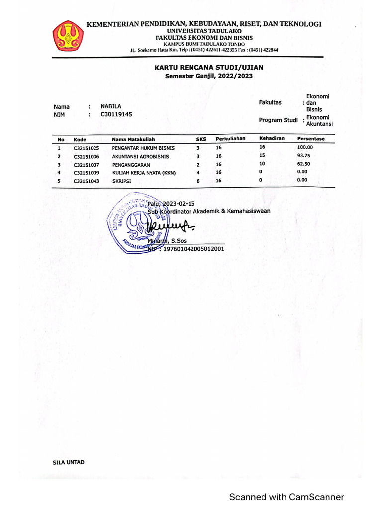 KRS Semester 7 | PDF