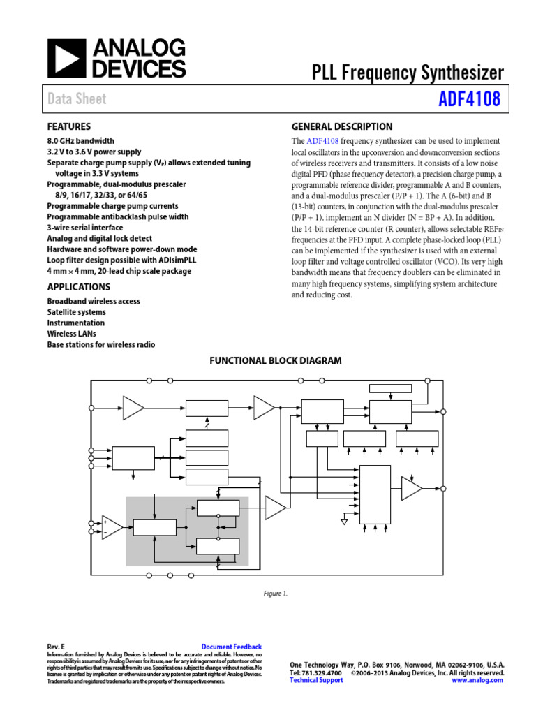 Adf 4108 | PDF