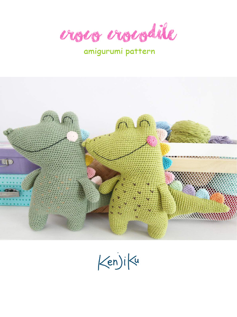 Croco Crocodile: Amigurumi Pattern | PDF
