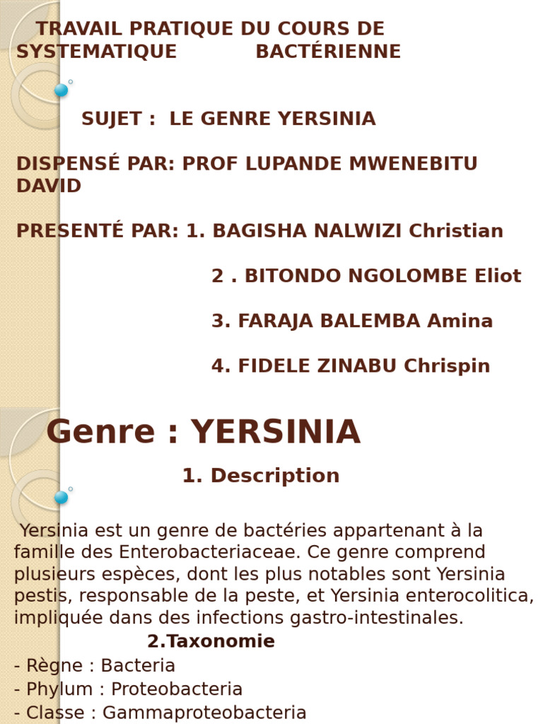 YERSINIOSE | PDF