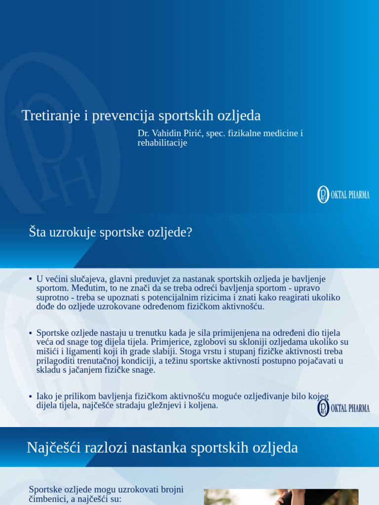 Predavanje Sportske Povrede | PDF