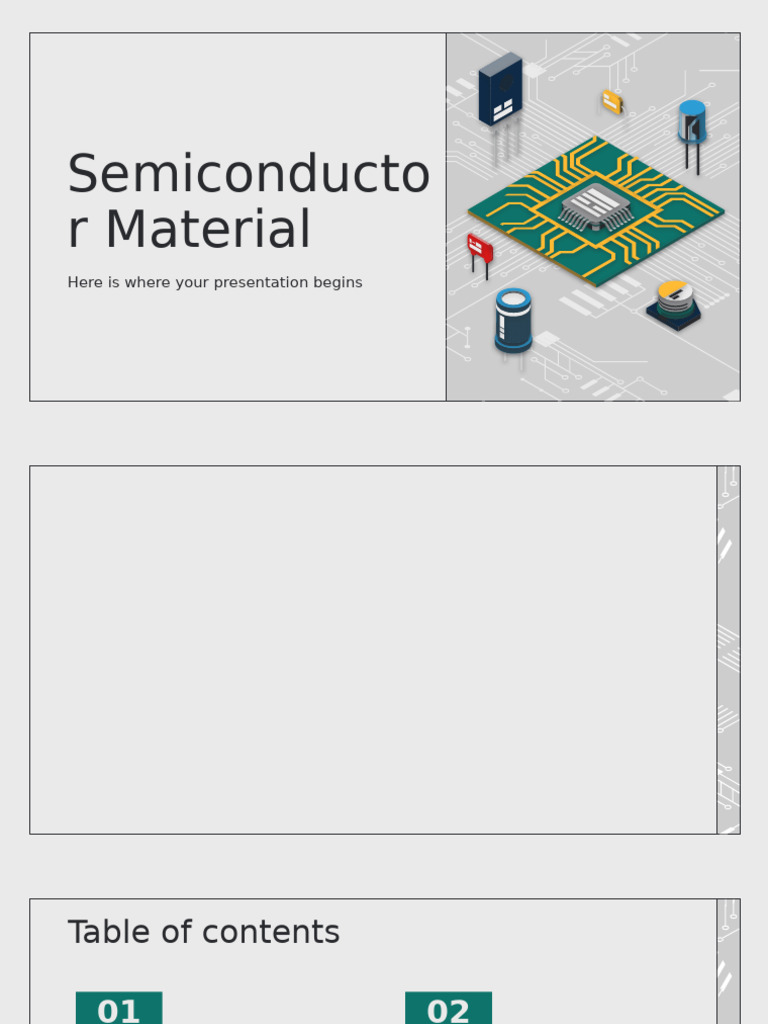 Semiconductor Material by Slidesgo | PDF