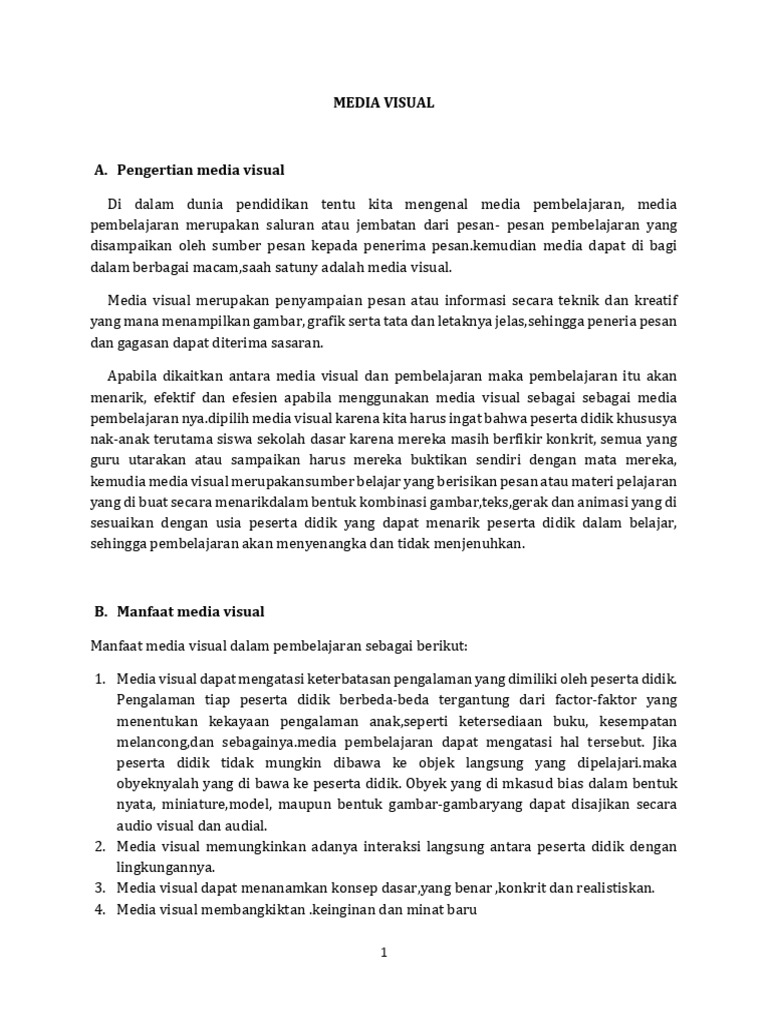 Materi Media Visual | PDF