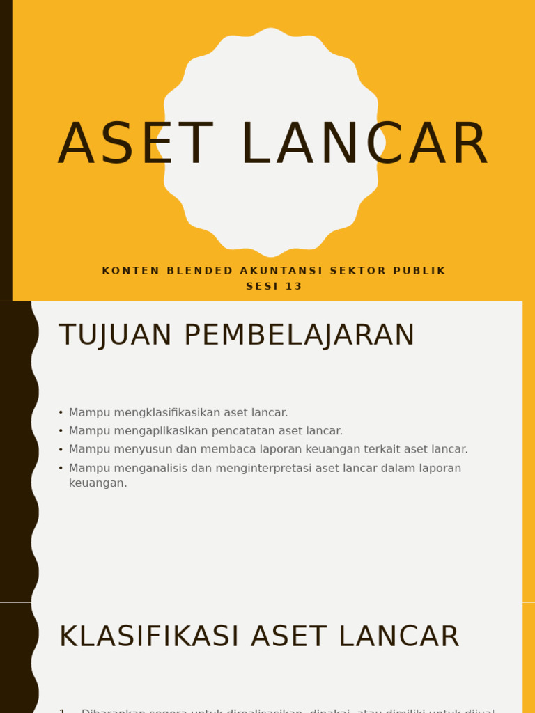 Aset Lancar | PDF