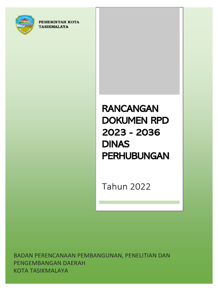 Laporan RPD Dishub | PDF