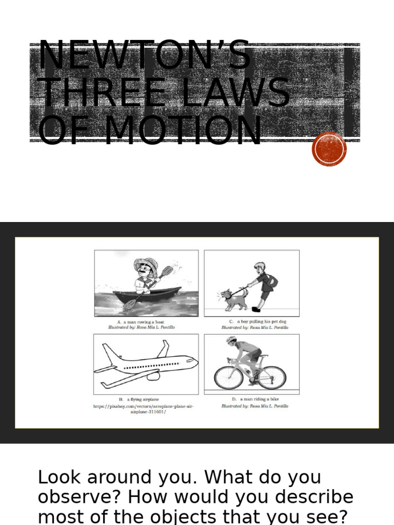 Newtons Three Laws of Motion | PDF