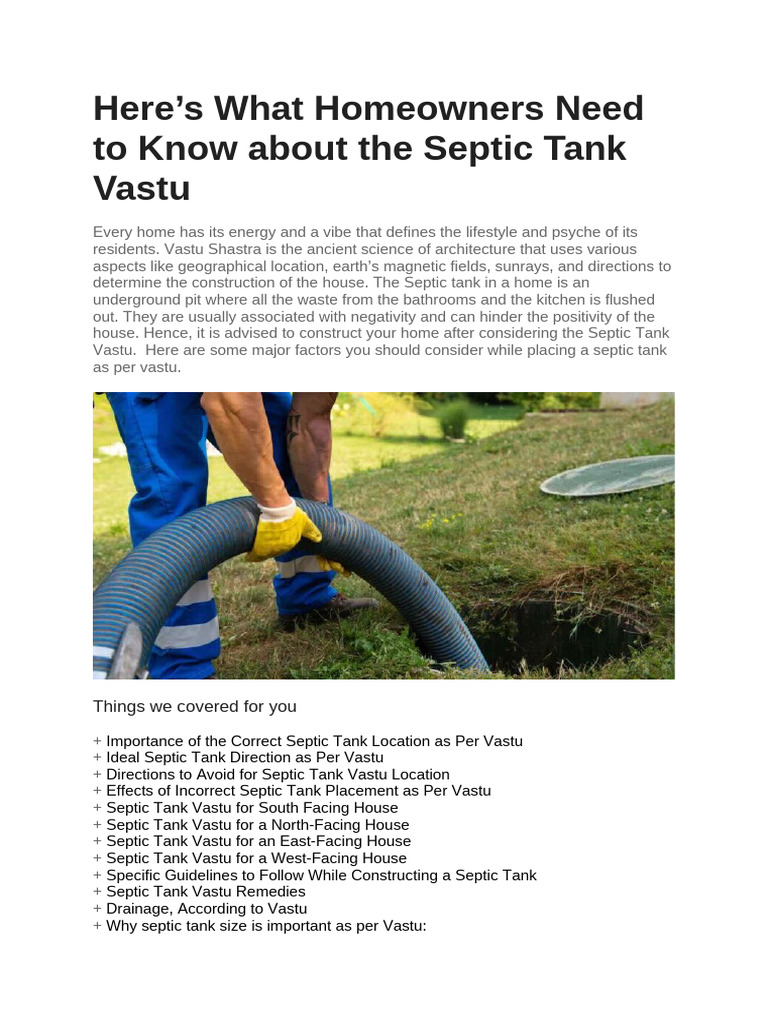 Septic Tank | PDF