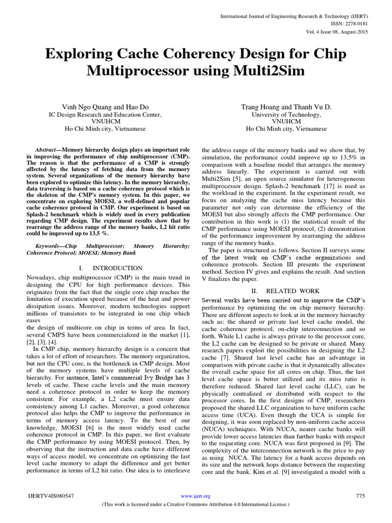 Exploring Cache Coherency Design | PDF | Cpu Cache | Central Processing Unit