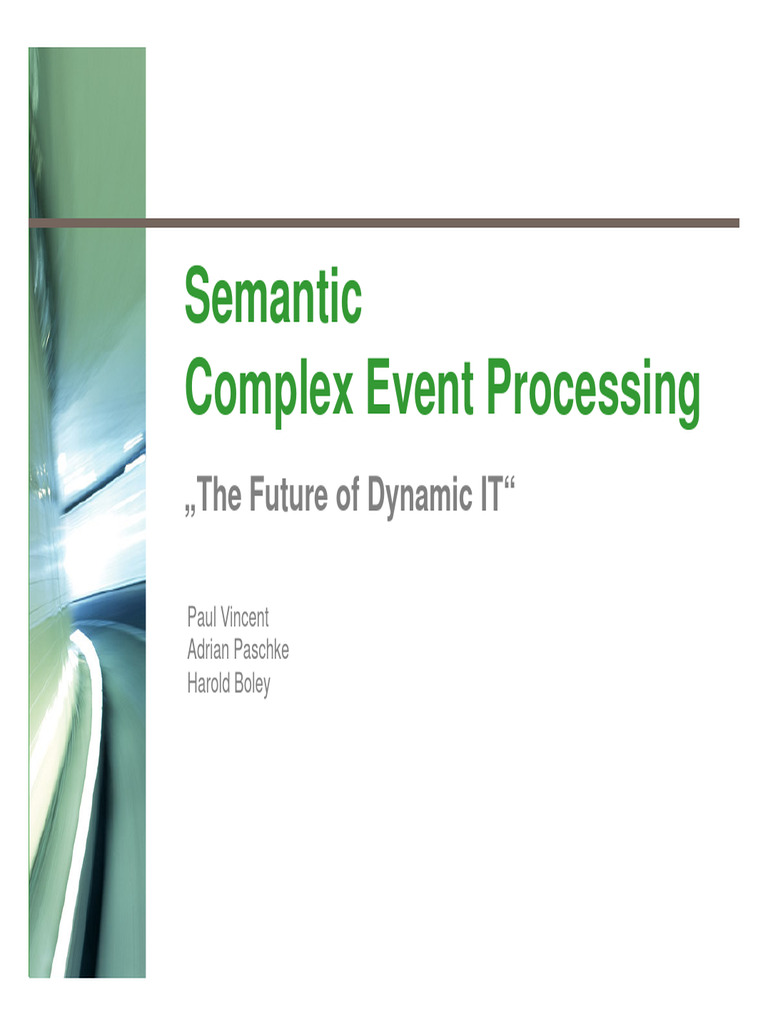 Semantic CEP | PDF