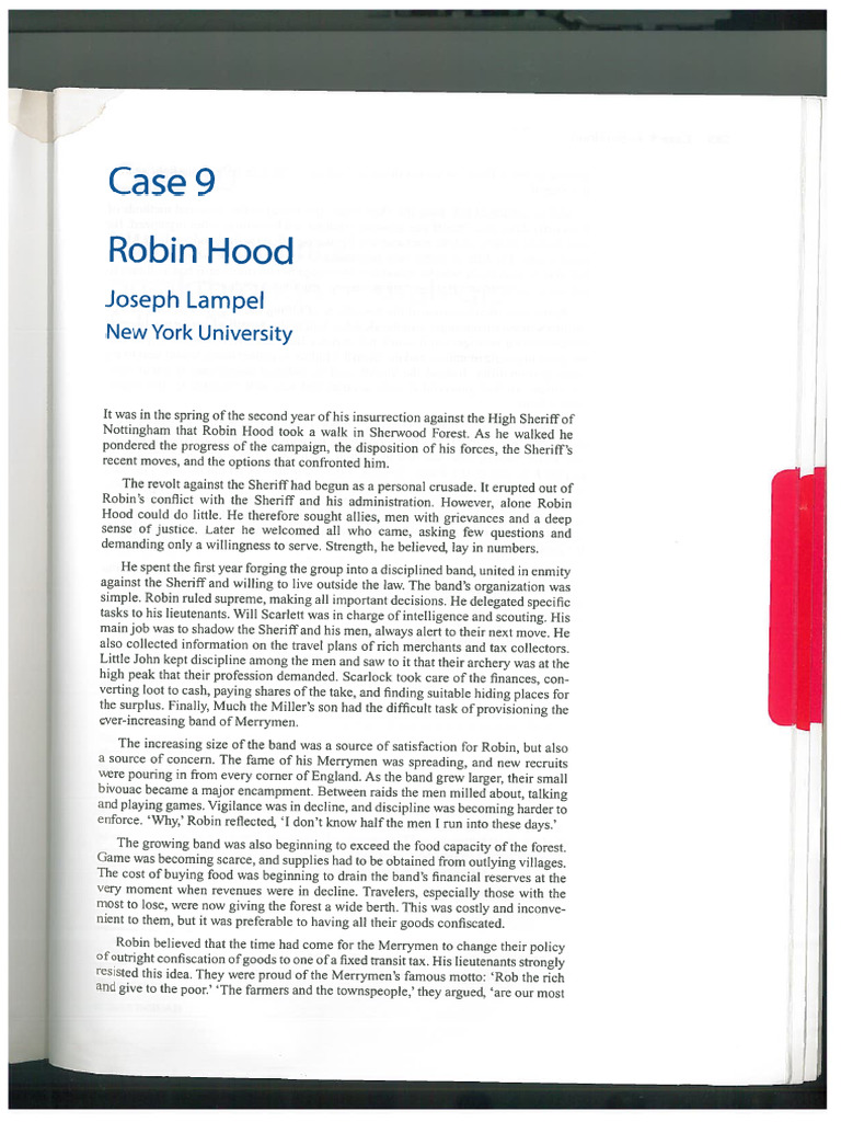 Robin Hood Case | PDF
