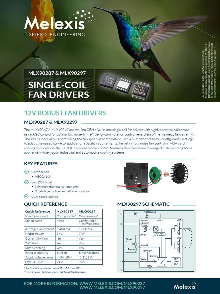 MLX90297 Product Flyer Melexis | PDF | Manufactured Goods | Computer ...