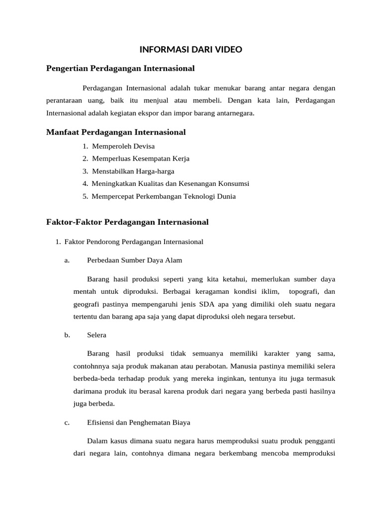 Informasi Dari Video | PDF
