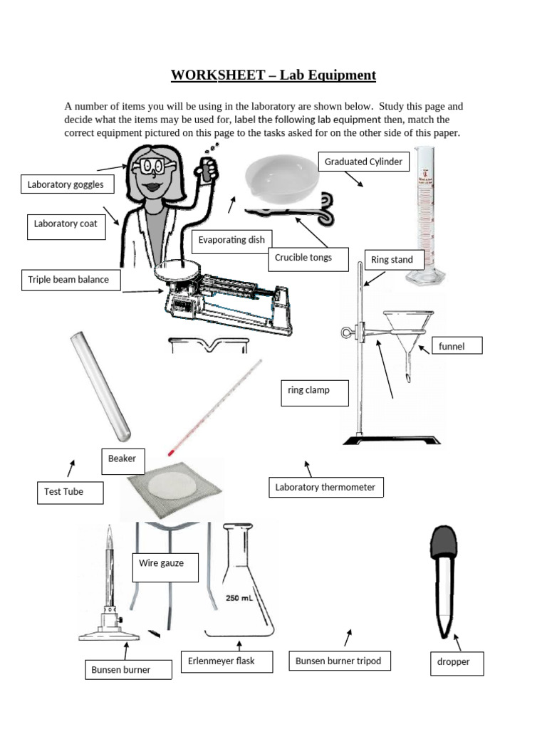 Lab Equipment Guide for Students | PDF | Personal Protective Equipment