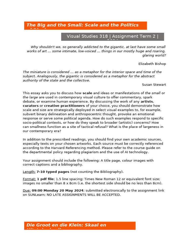 Assignment Topic (Eng Afr) | PDF