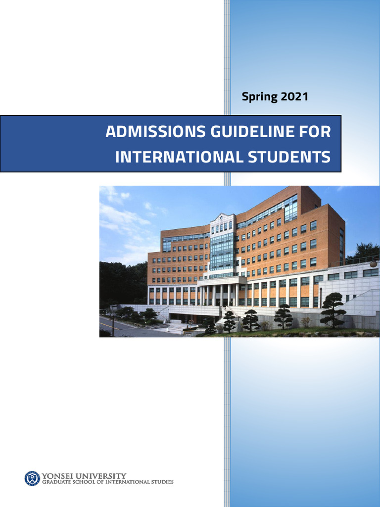 International Applicant Guideline Spring 2021 1 Pdf