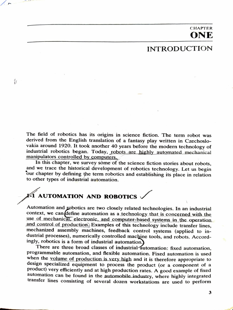 Robotics Unit 1-A, B | PDF