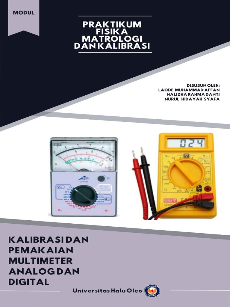 Kel. 1 - Metrologi - Kalibrasi Dan Pemakaian Multimeter Digital Dan ...