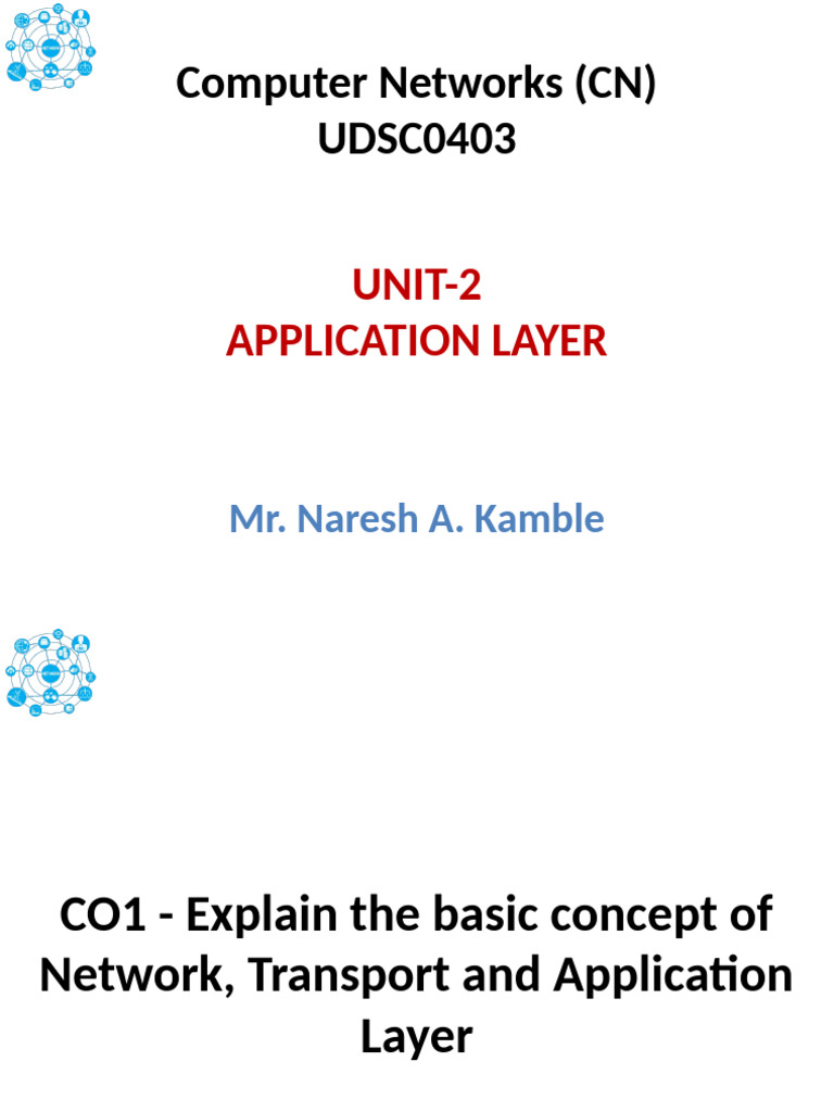 Unit-6 - Application Layer | PDF