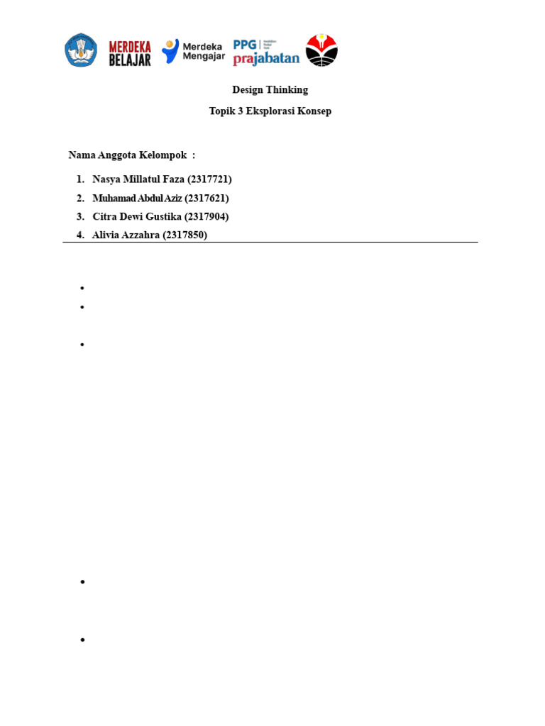 T3 - Eksplorasi Konsep - Design Thinking | PDF