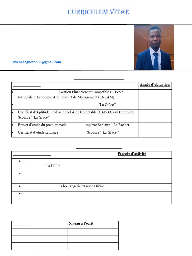 Curriculum Vitae MICHEE-combiné | PDF